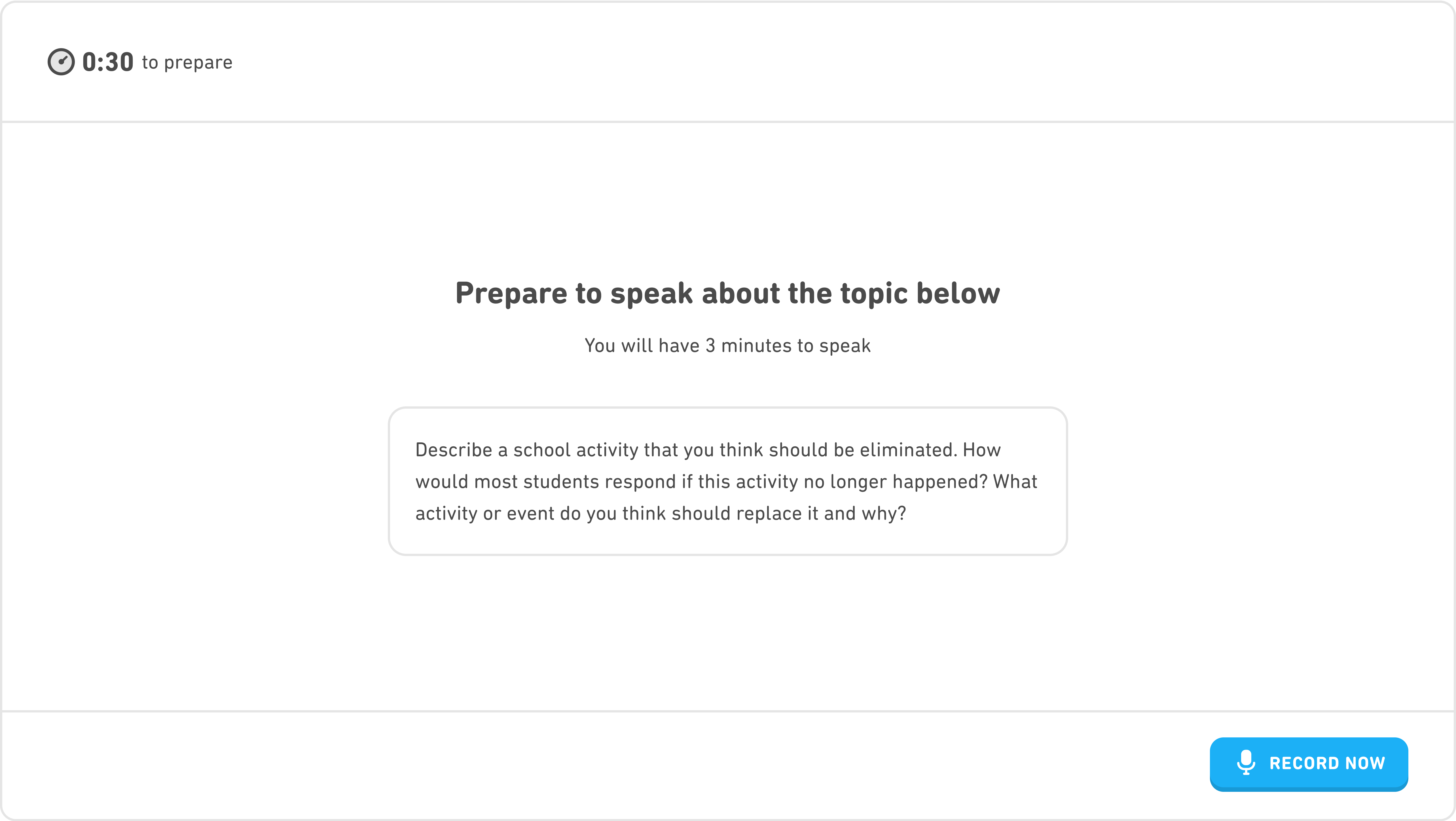 Speaking Sample – Duolingo English Test