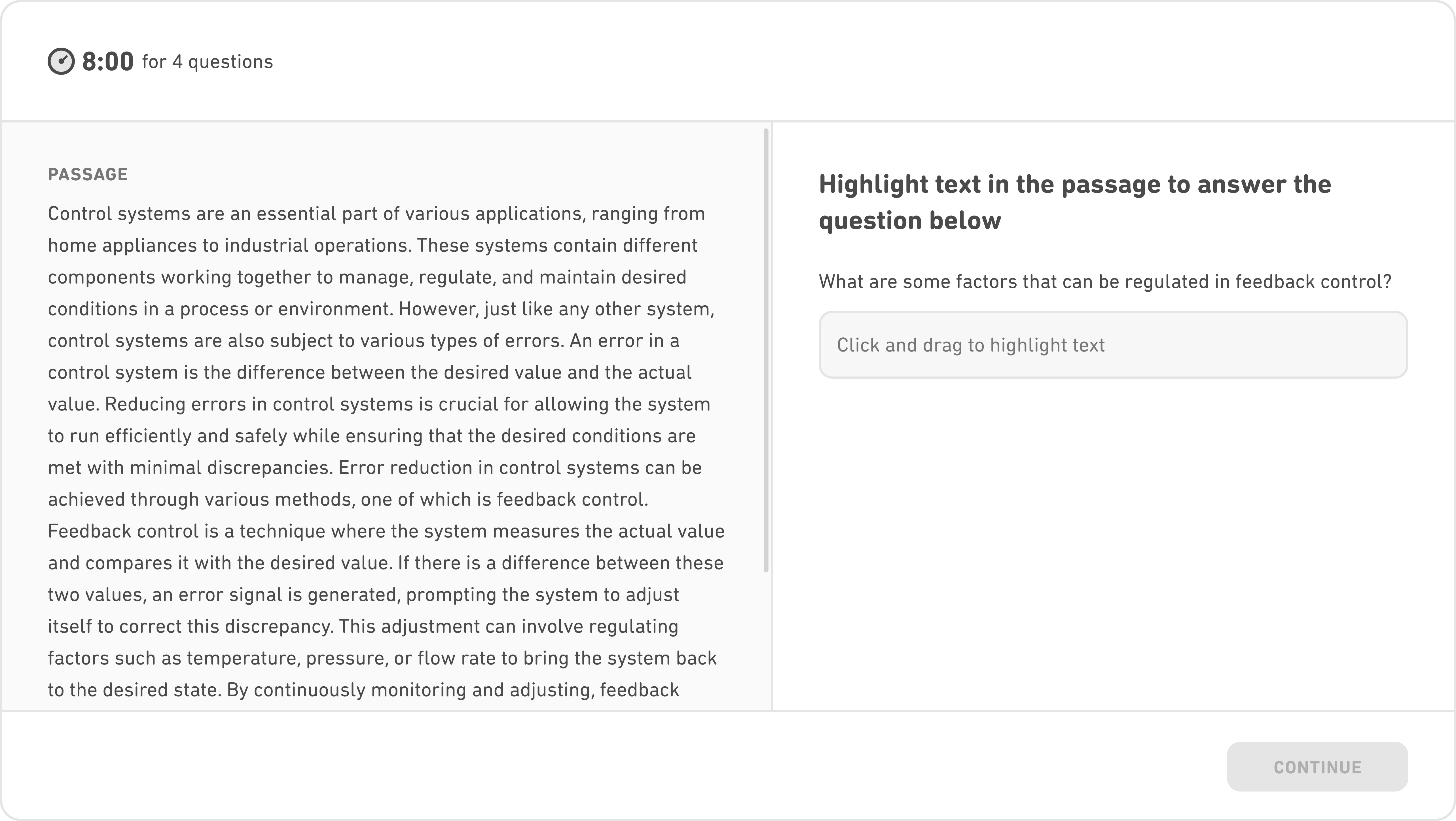 Lectura interactiva: Highlight the Answer – Duolingo English Test