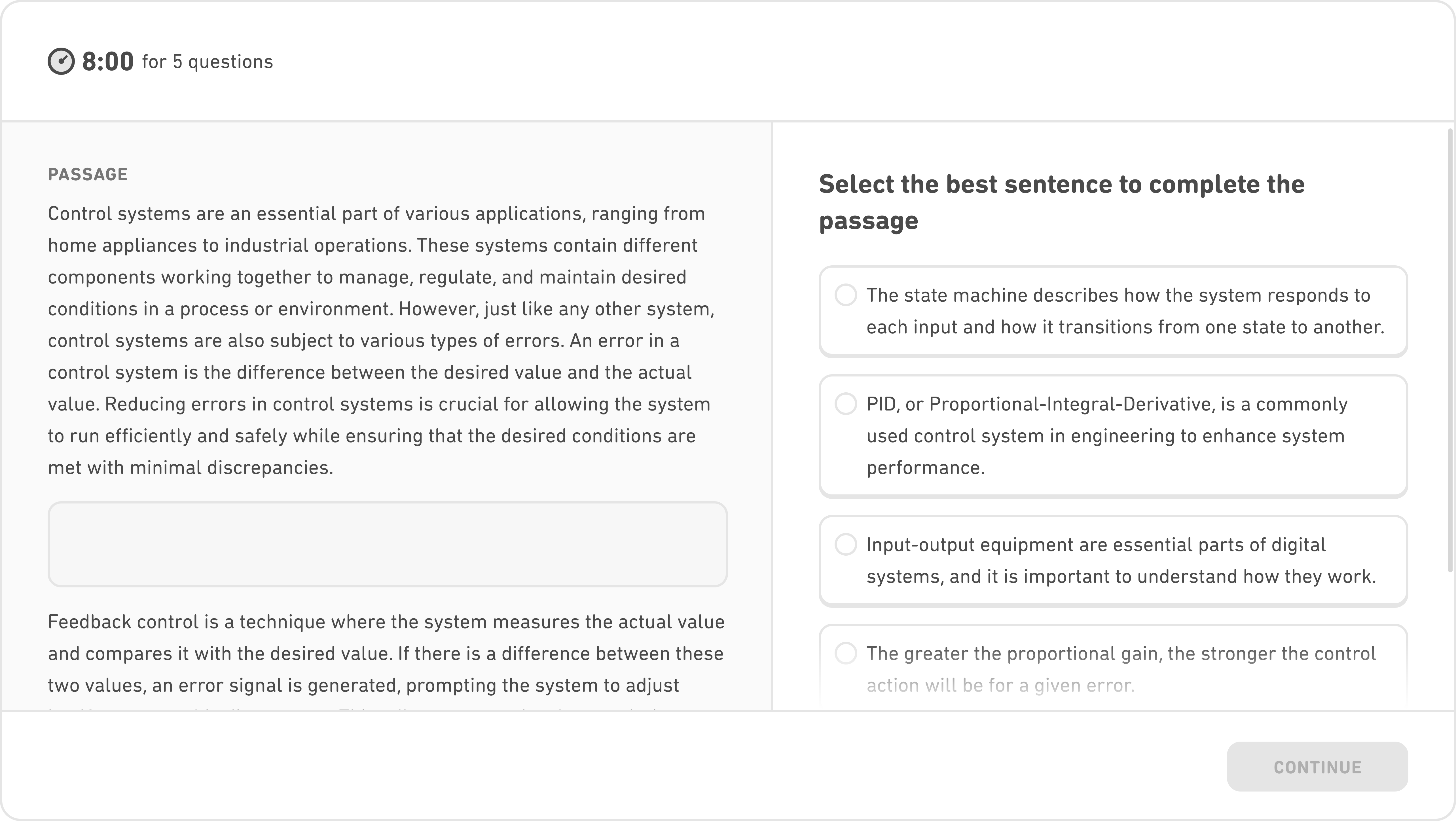 Interactive Reading: Complete the Passage – Duolingo English Test
